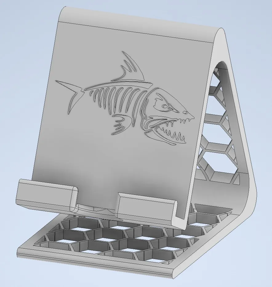 3D Printer Files | 3MF File | Mad fish phone stand | Creality Cloud