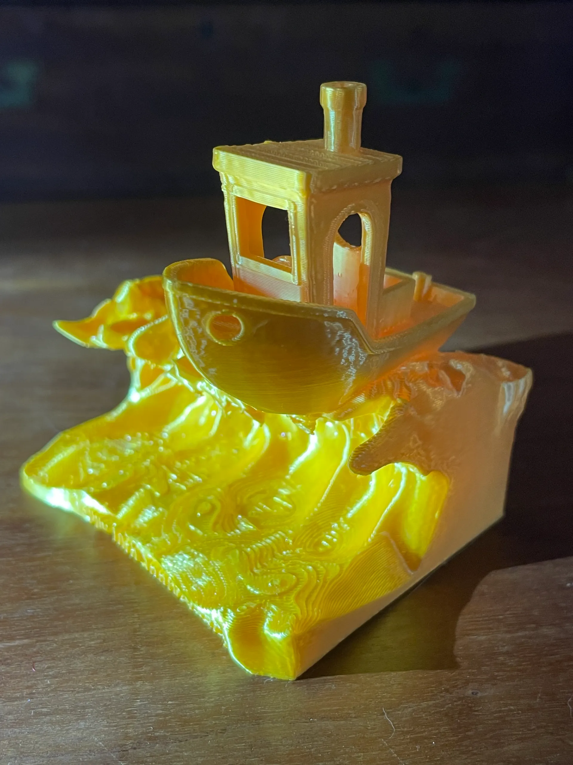 3D Printer Files | 3MF File | benchy riding a wave | Creality Cloud