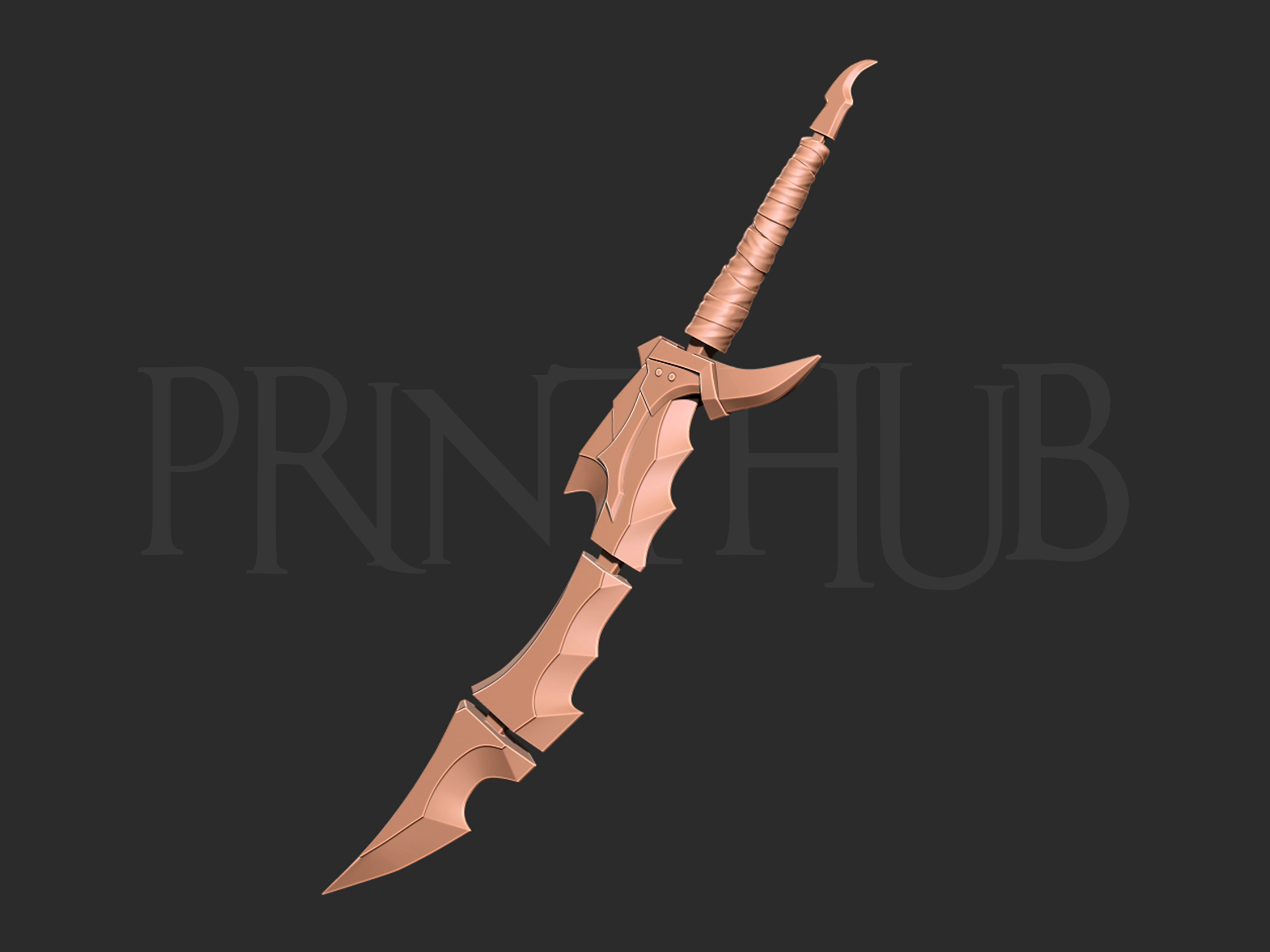 Solo Leveling - Knight Slayer Dagger Cosplay | 3D models download ...