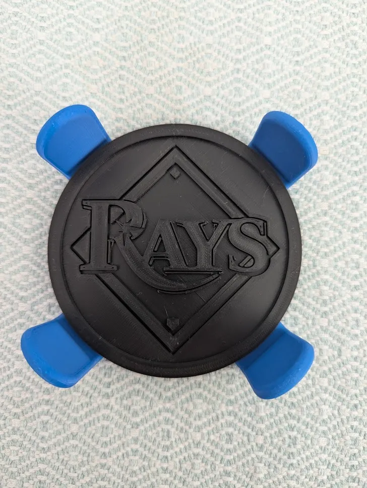 Other STL Download - Tampa Bay Rays Coaster w/Holder (holds 6)by Trash ...