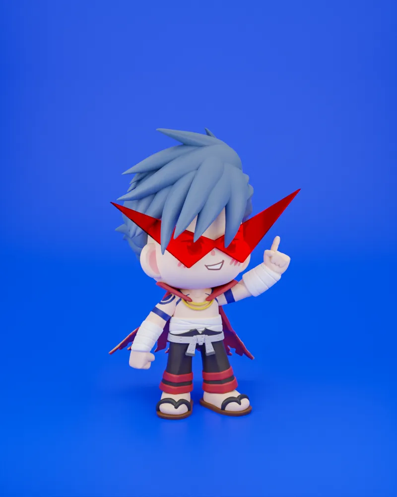 Characters & Creatures STL Download - Chibit 069 : Kamina (Tengen Toppa ...