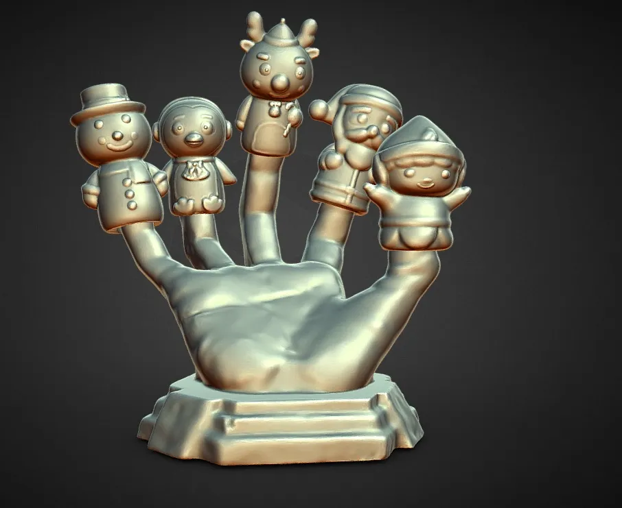 Other STL Download - christmas finger puppetby celticverse