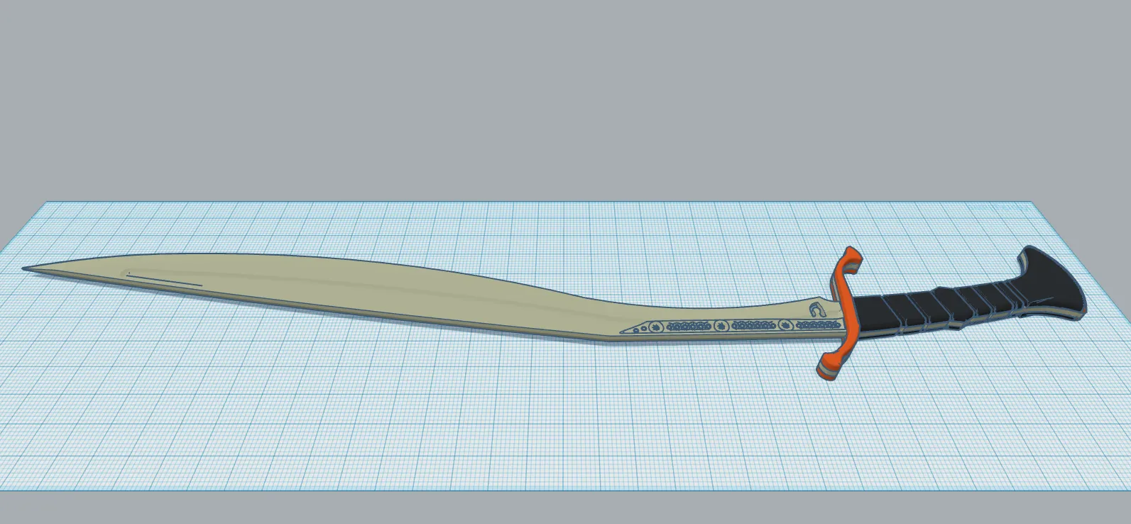28 Inch Chitlangi Talwar Sword | 3D models download | Creality Cloud