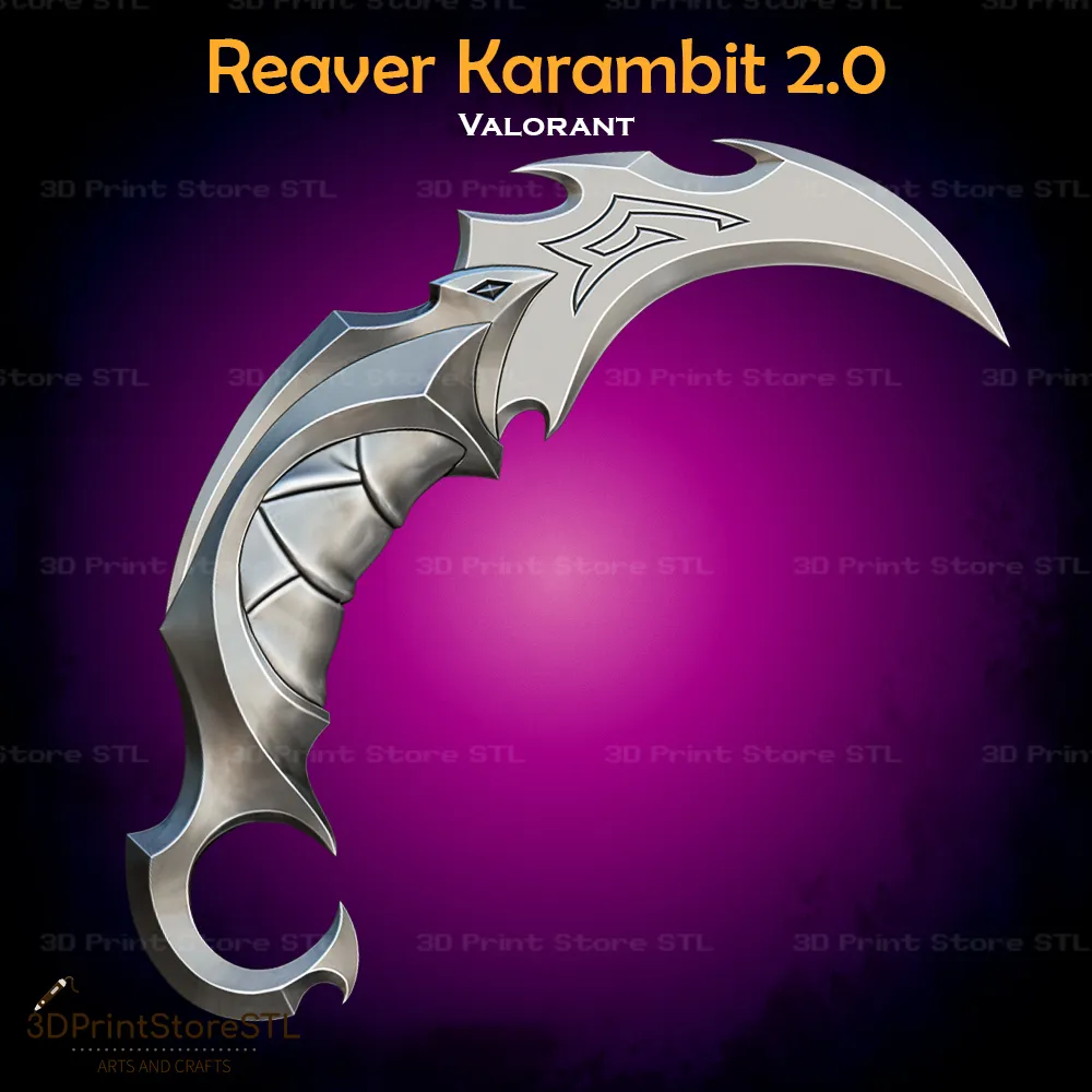 Cosplay STL Download - Reaver Karambit 20 Cosplay Valorant - STL Fileby ...