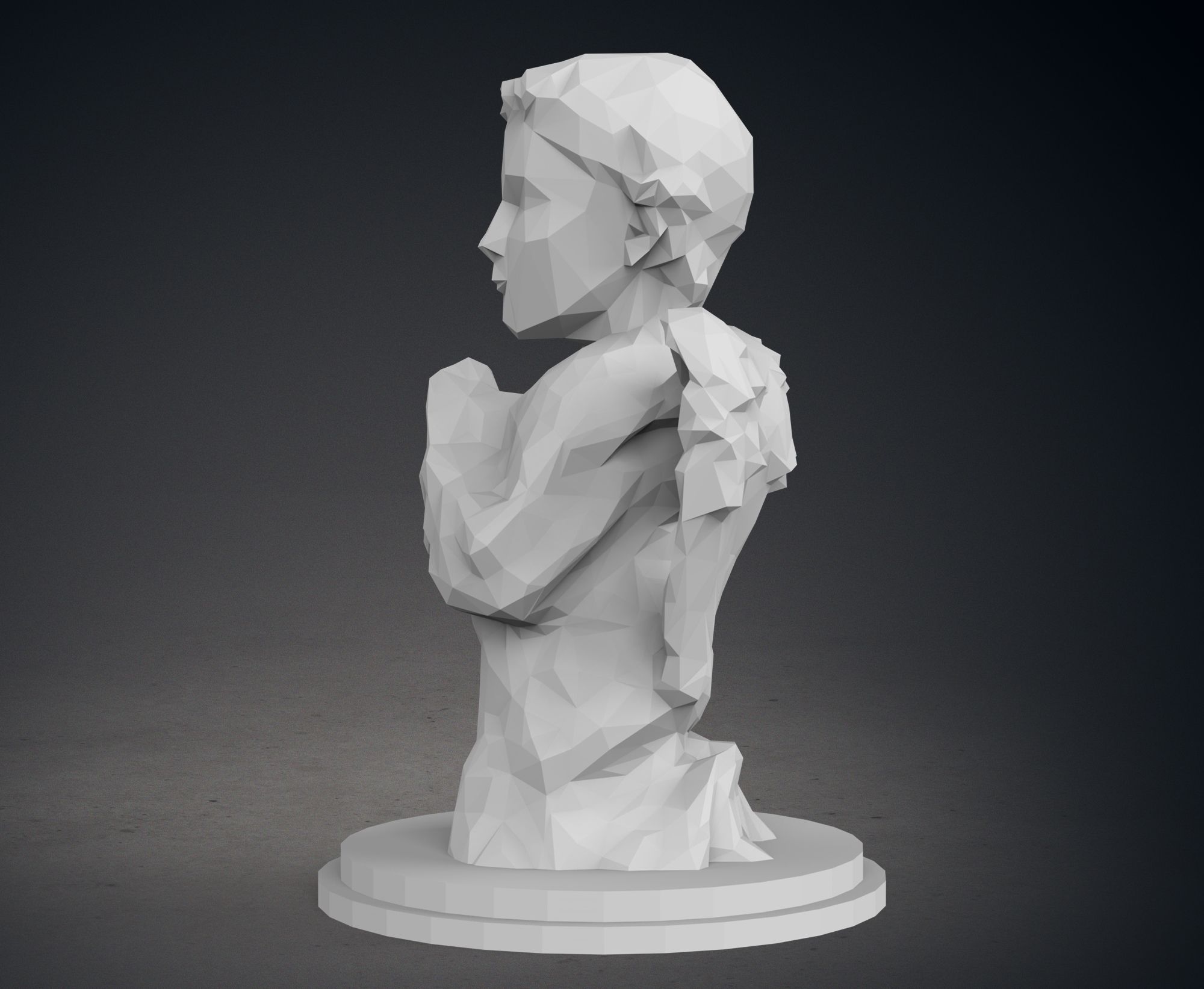 Low Poly Praying Angel | 3D models download | Creality Cloud