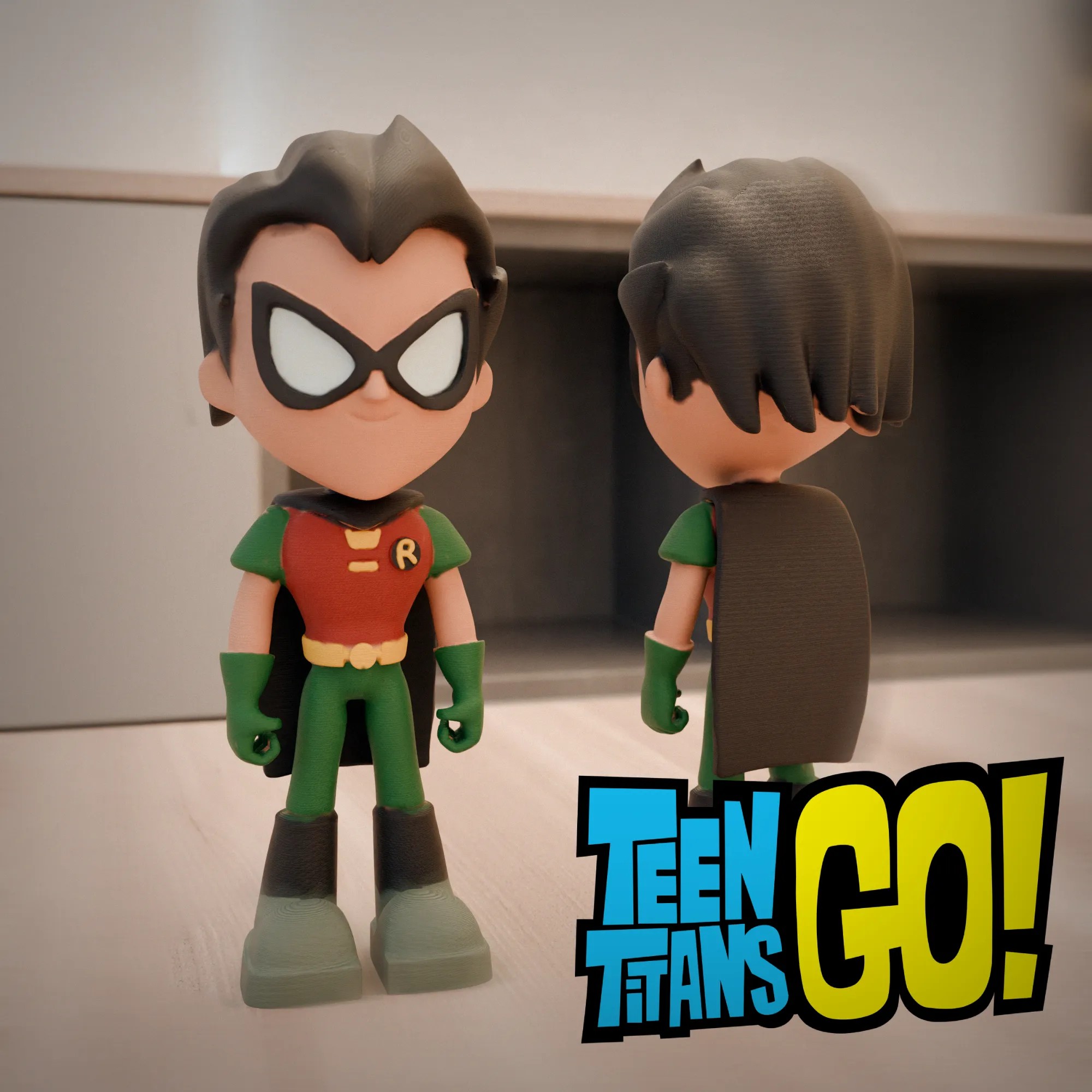 Sculptures & Artworks STL Download - Robin Teen Titans GO!by Raffaellzito