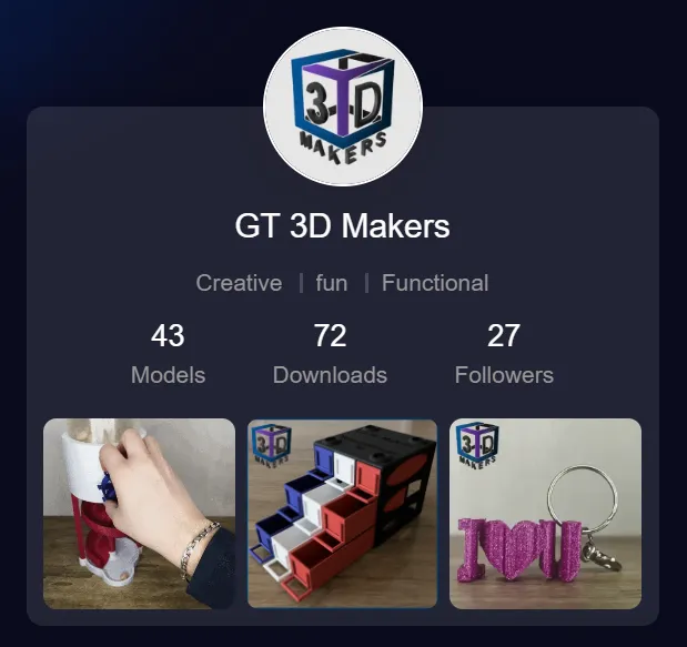 Support me to become a TOP Designer on Creality Cloud, An Exciting Adventure Hello everyone, I’m ...