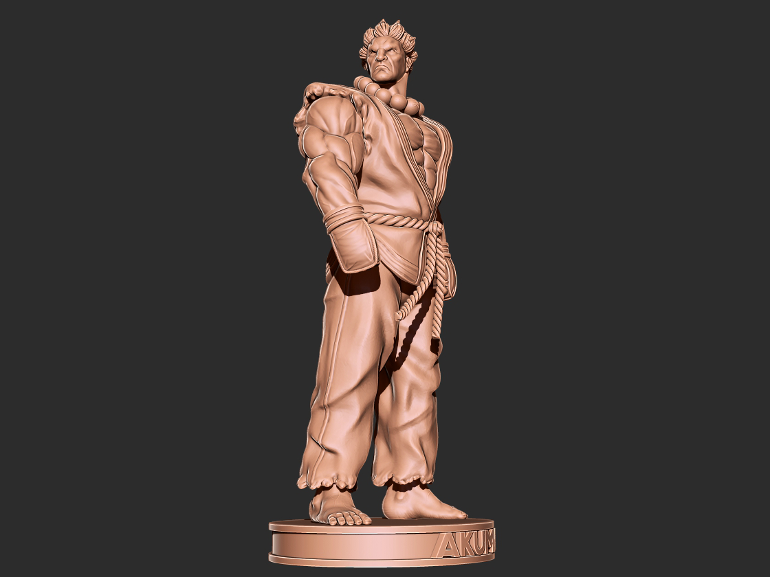Akuma - Street fighter 3D print model | 3D models download | Creality Cloud