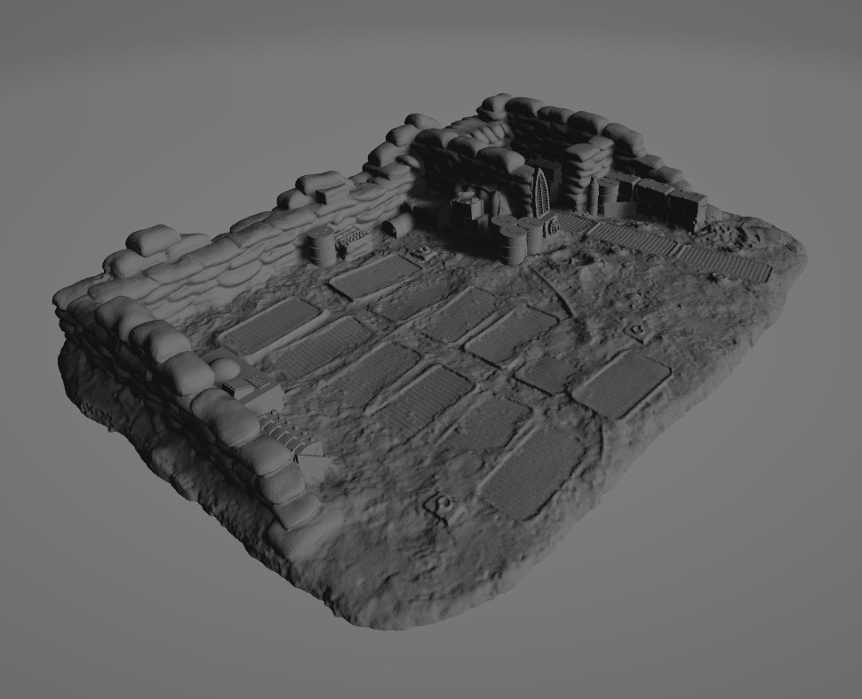 Warhammer Imperial Army Trenches 40k Terrain | 3D models download ...