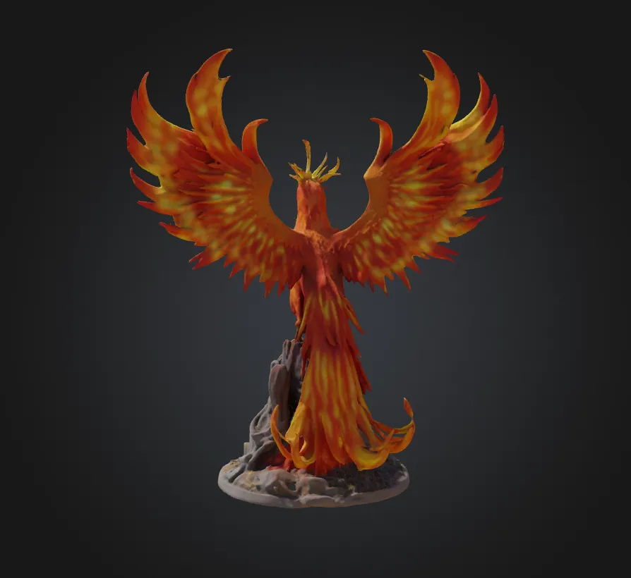 Miniature Games & Accessories STL Descarga - elven phoenix game rpg ...