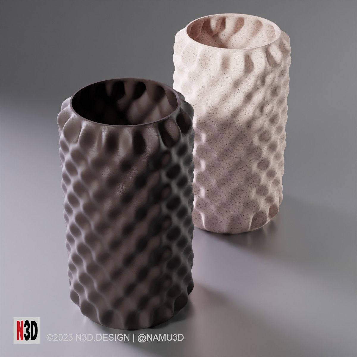0016 A BUMPY VASE | 3D-Modelle herunterladen | Creality Cloud