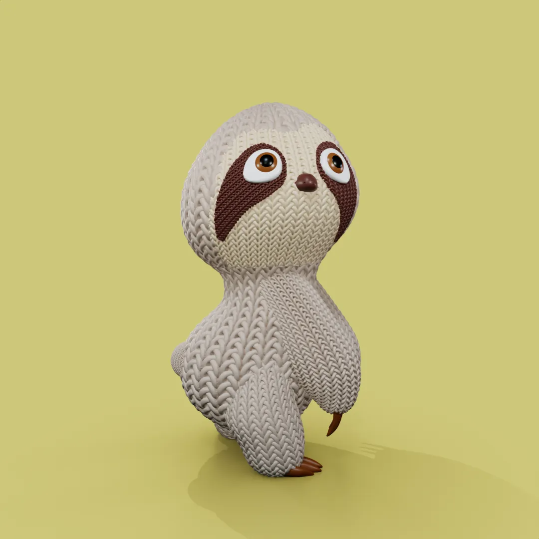 Board Games & Card Games STL Download - KNITTED & PLAIN SLOTHby Print_Verse