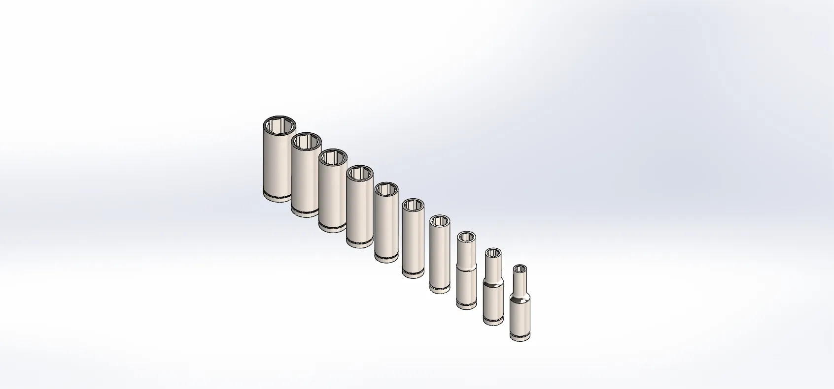 Tools & Spare Parts STL Download - DEEP WALL SOCKET SET CONTAINS 10 ...