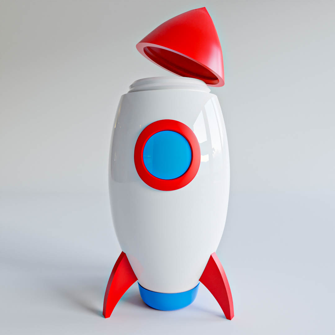 container space rocket | 3D models download | Creality Cloud