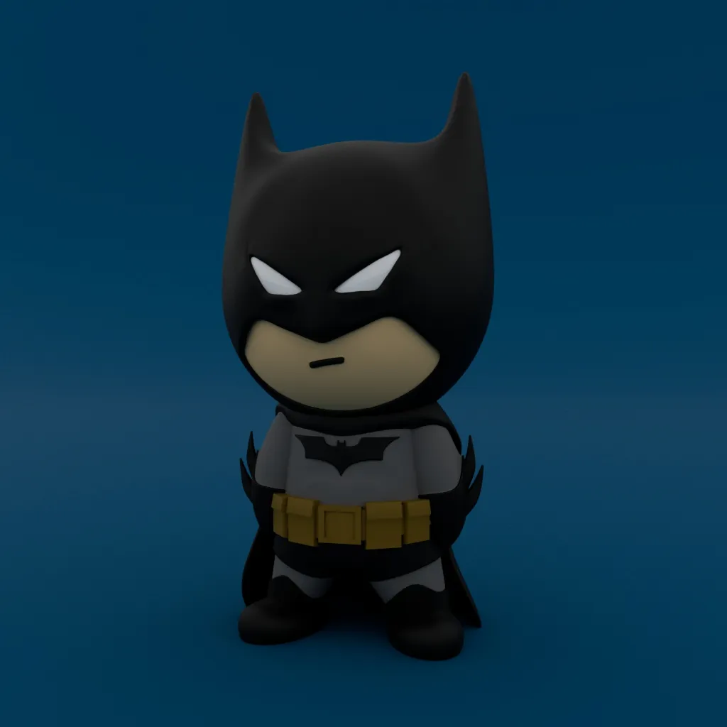 Characters & Creatures STL Download - Cute Little Batmanby akash3dprints