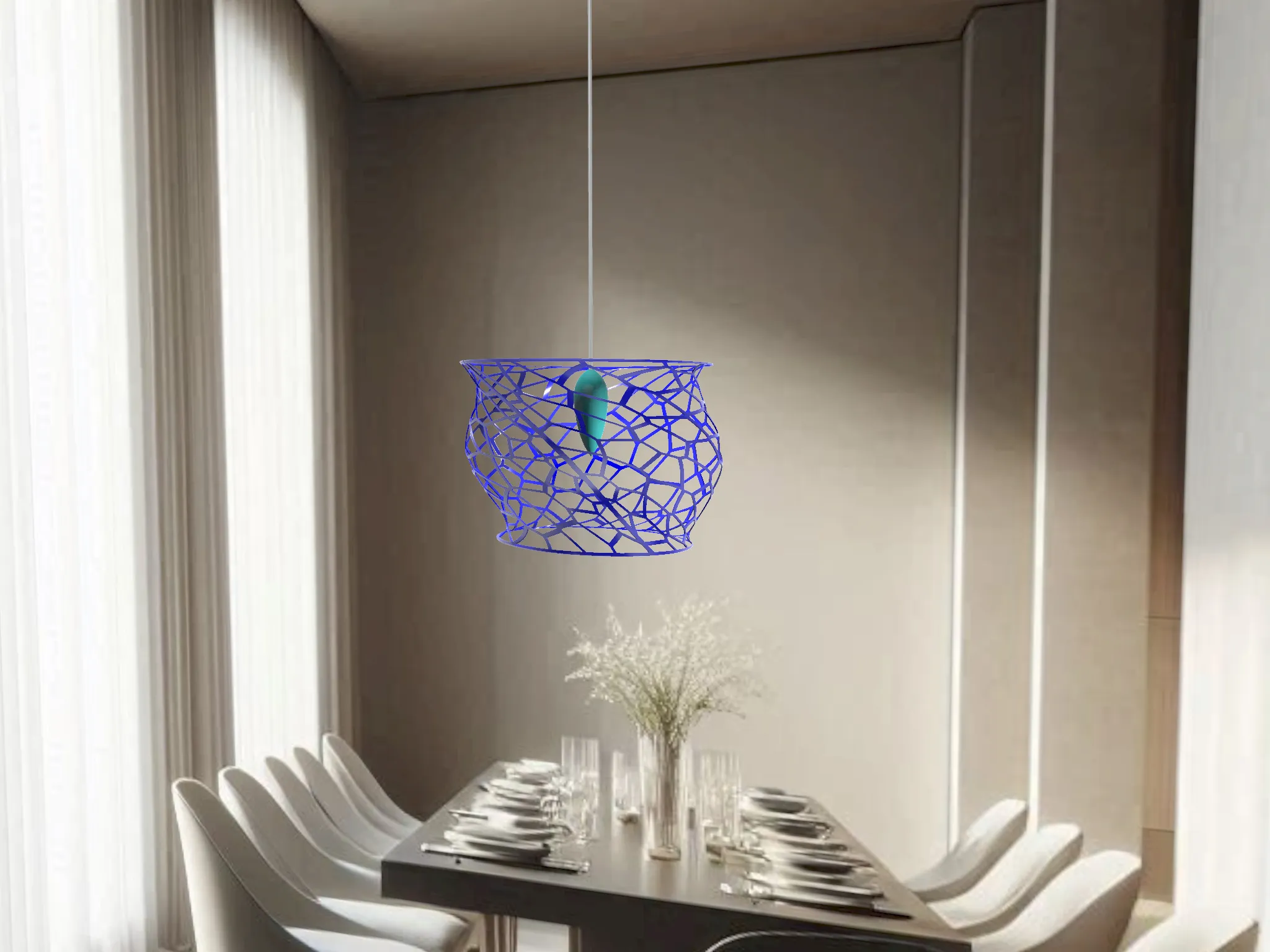 3D Printer Files | 3MF File | Fluid Voronoi Lamp | Creality Cloud