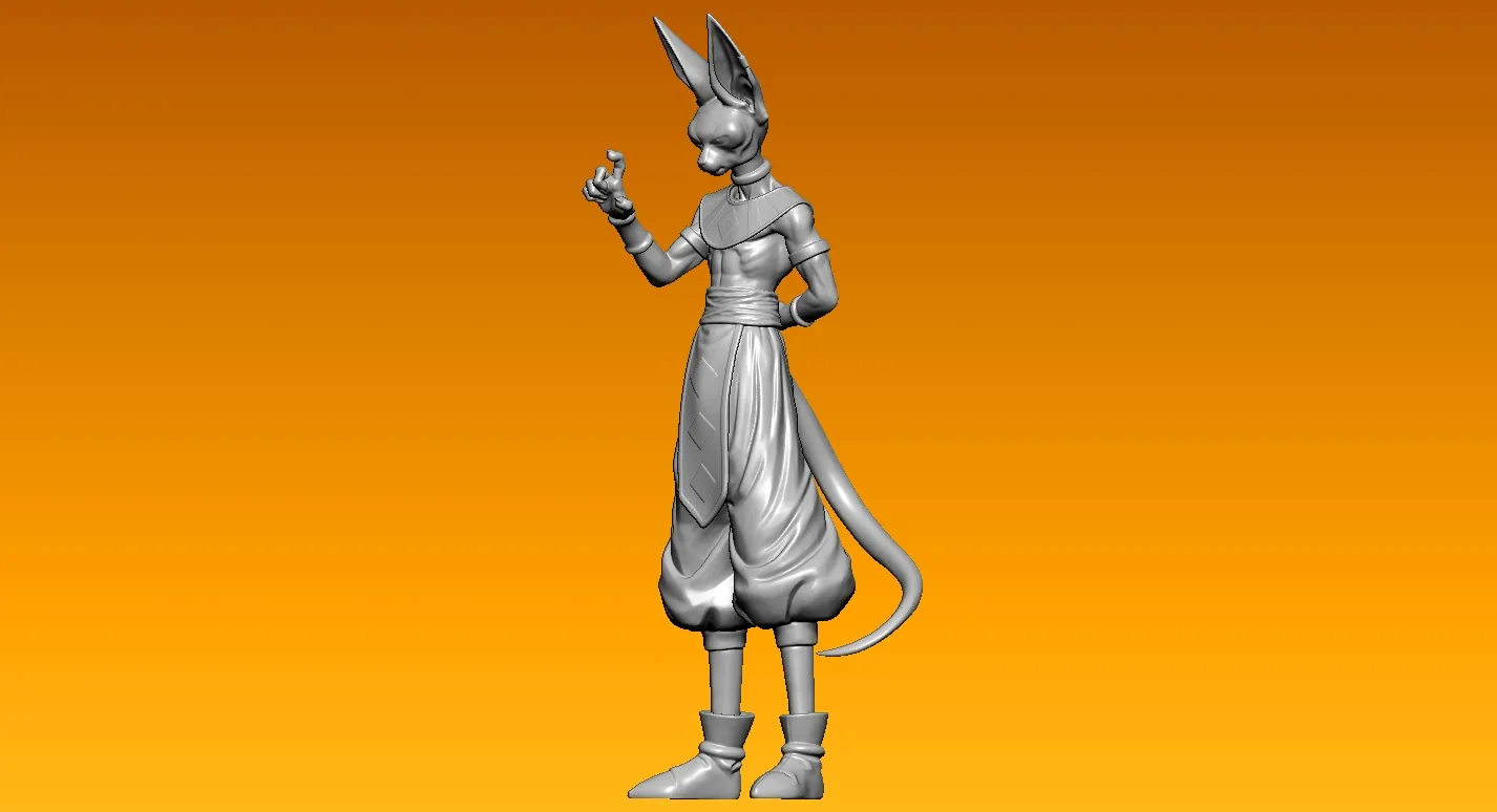 Characters & Creatures STL Download - Beerus Dragon ball Z model - 3D ...