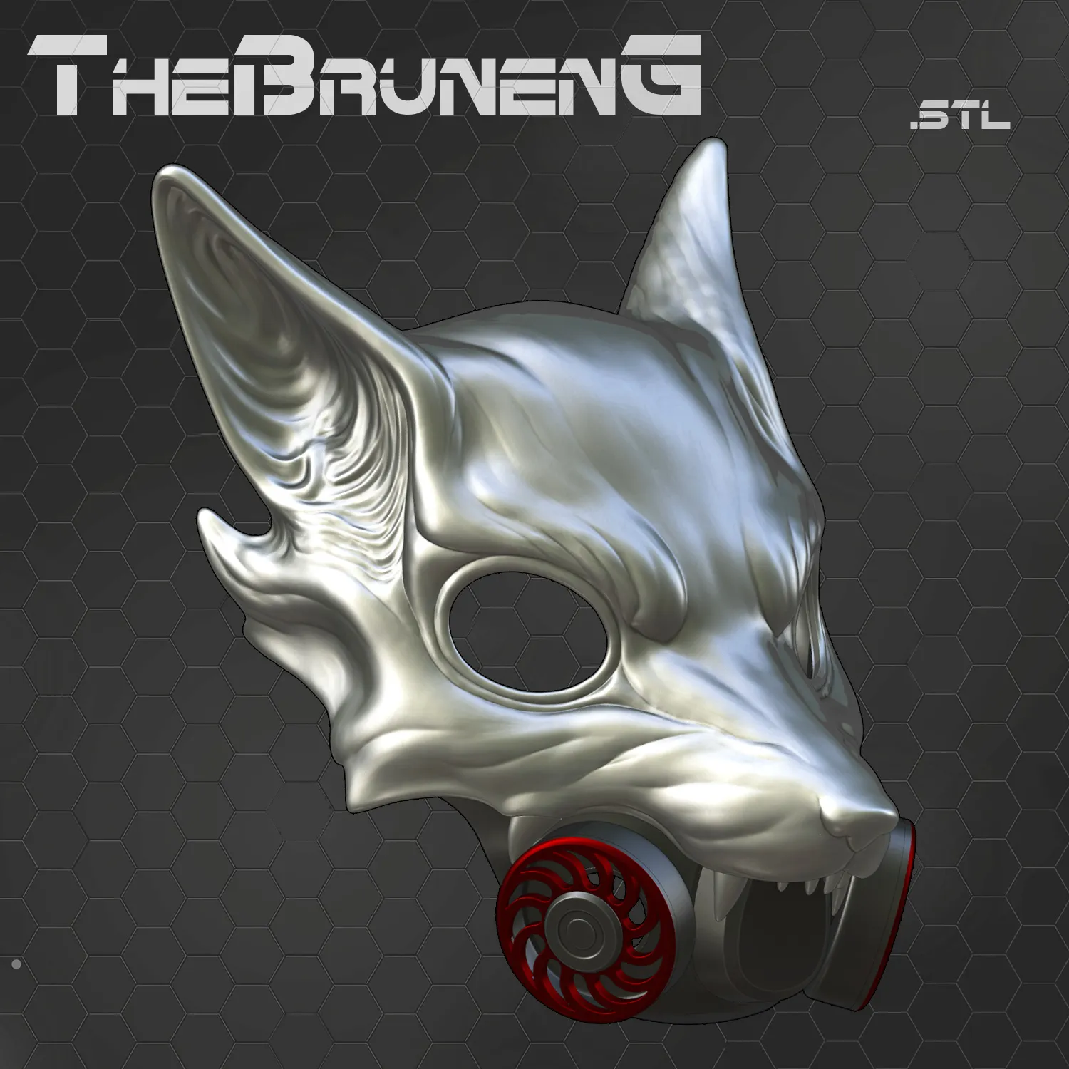 Cosplay STL Download - Wolf gas mask for Cosplay Halloweenby BrunenG