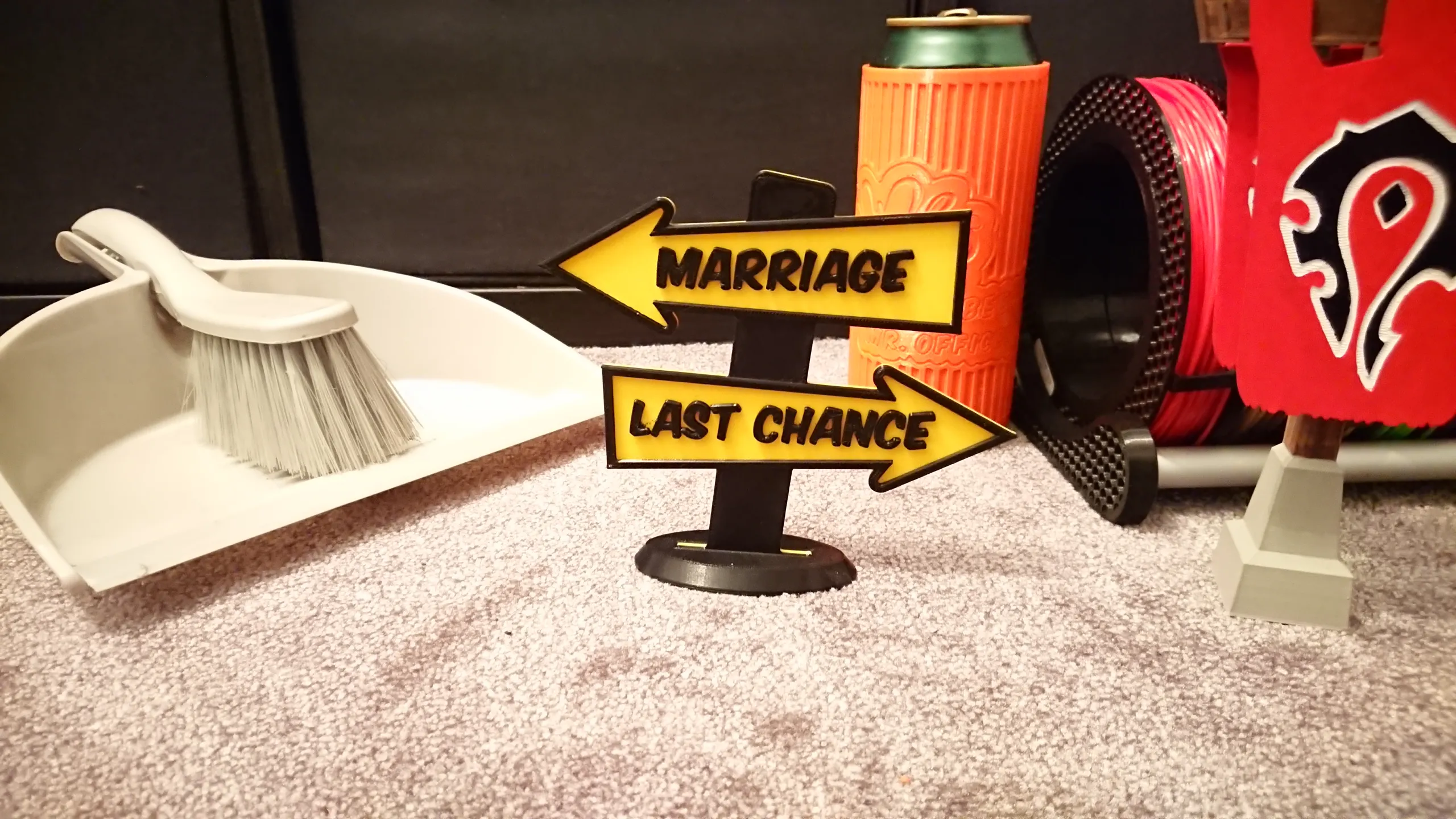 Free Home Decorations Ornaments Stl Download Funny Wedding Signby Mkl3d