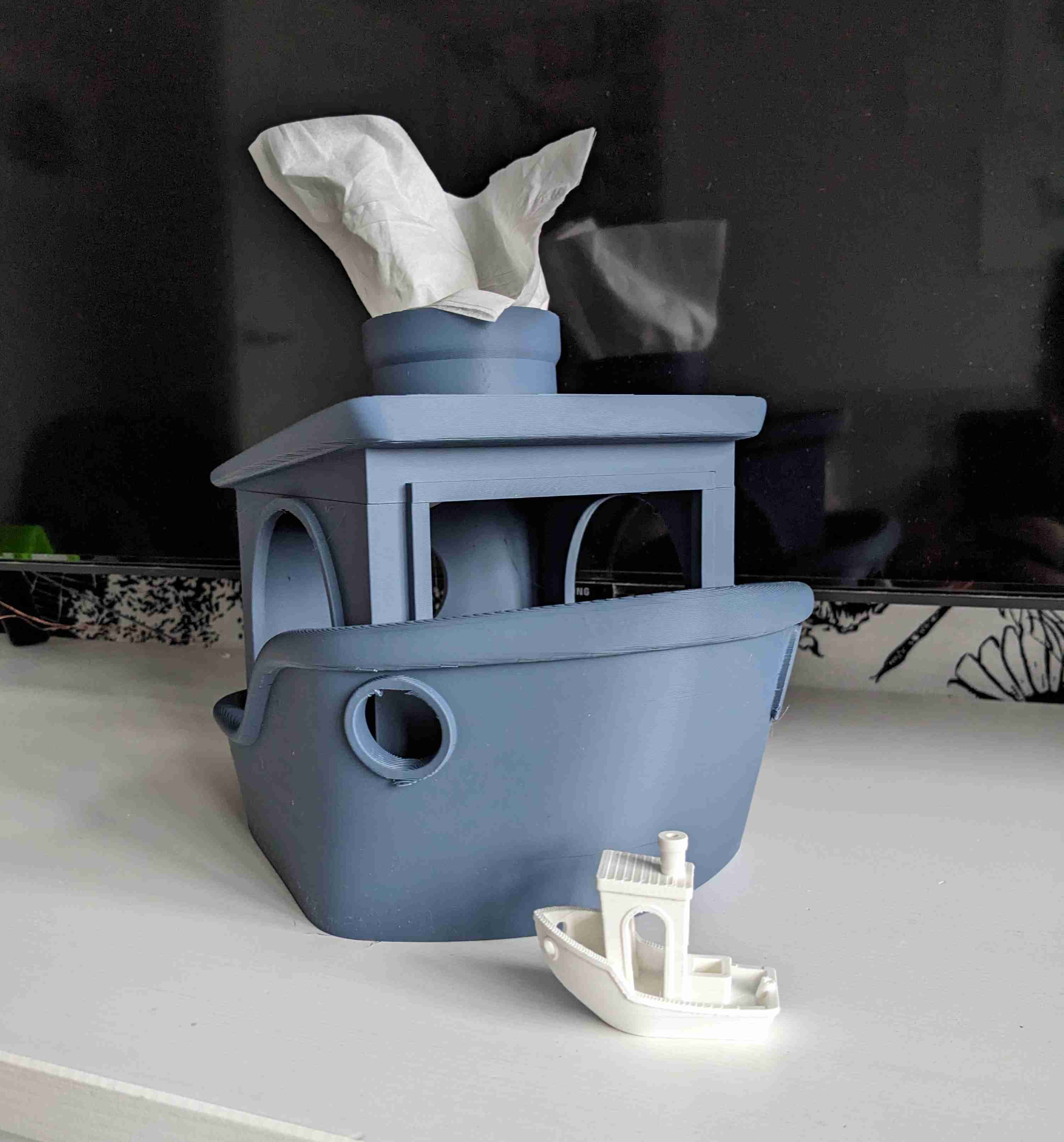 Benchy Style Tissue Box | 3D models download | Creality Cloud