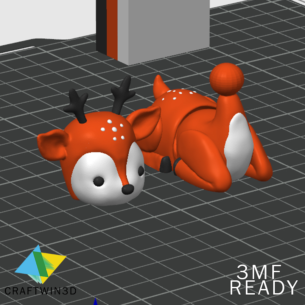 Cute deer Articulated 3d model | 3D models download | Creality Cloud