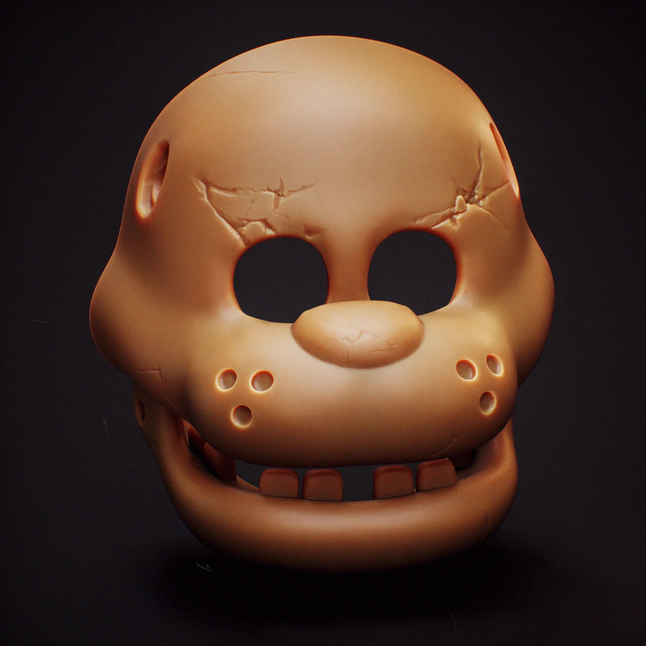 Cosplay STL Download - Freddy Mask - Five nights at freddy'sby greencatpoly