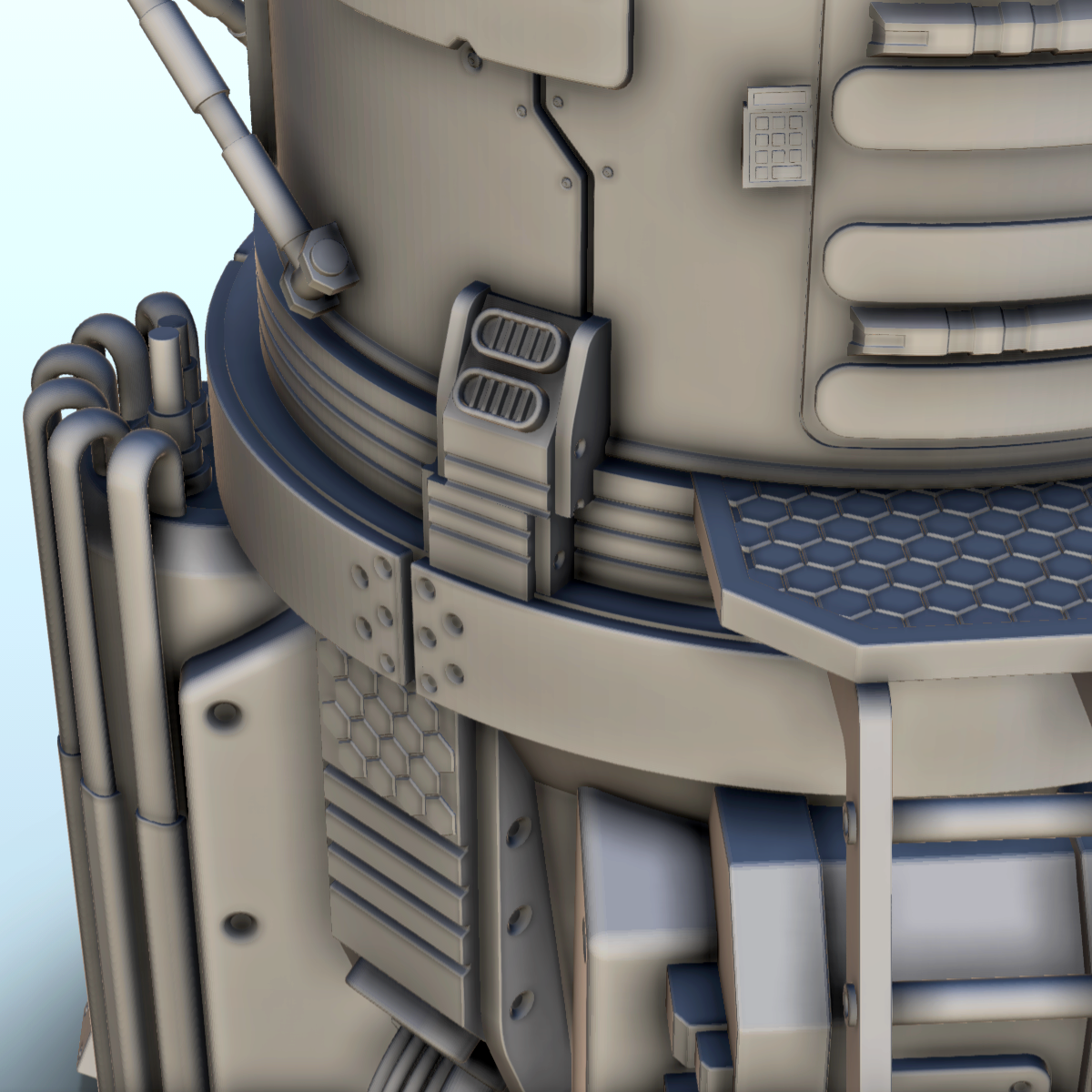 Large space lander - Terrain Scifi Science fiction SF | 3D models ...