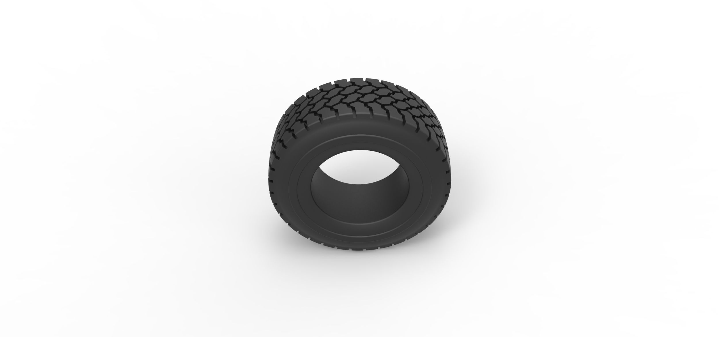 Truck tire 3 Scale 1:25 | 3D models download | Creality Cloud