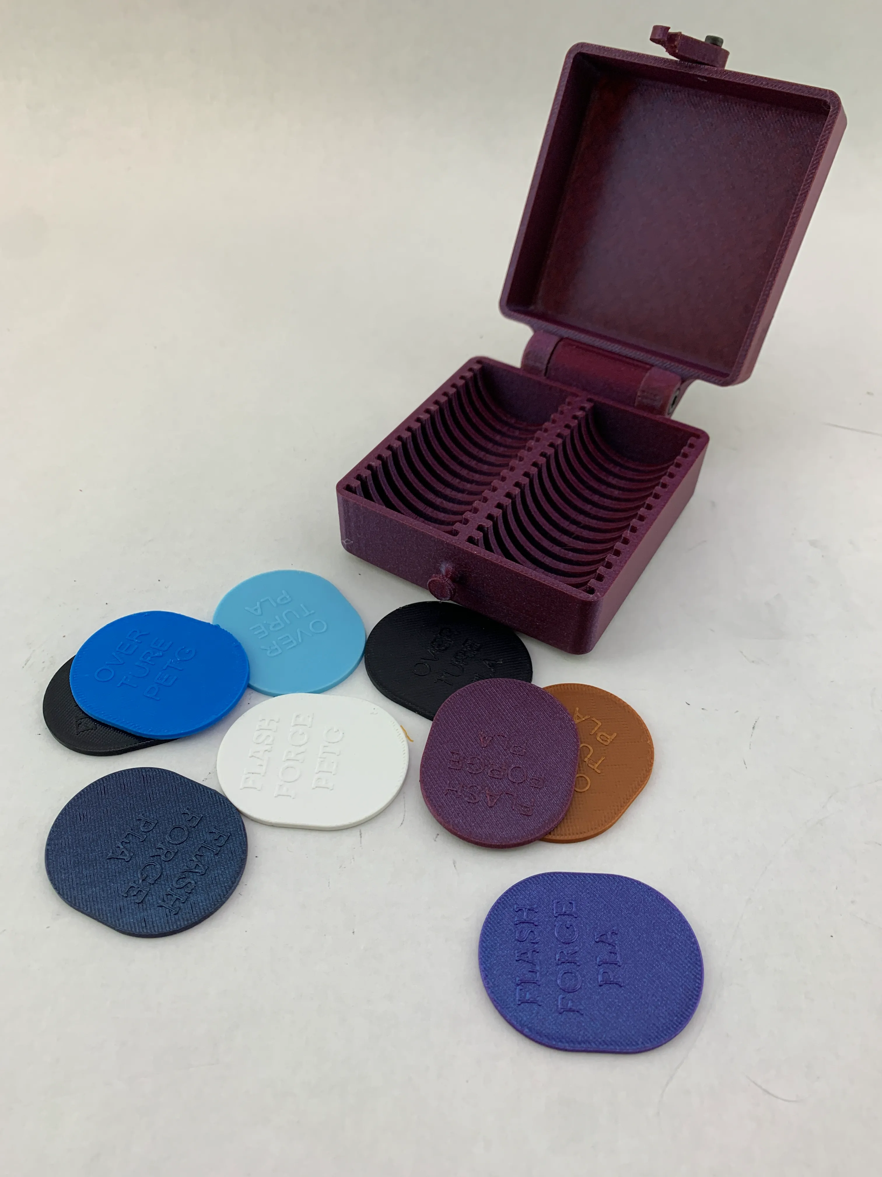 مجاني Tools & Spare Parts STL تنزيل - Filament Swatch Carrying Case ...