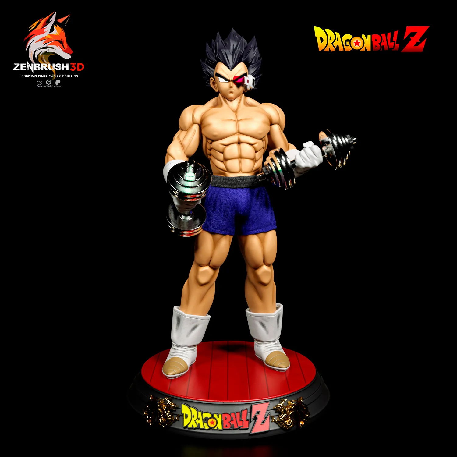 Vegeta - Dragon Ball STL 3D Printing | 3D модели скачать | Creality Cloud