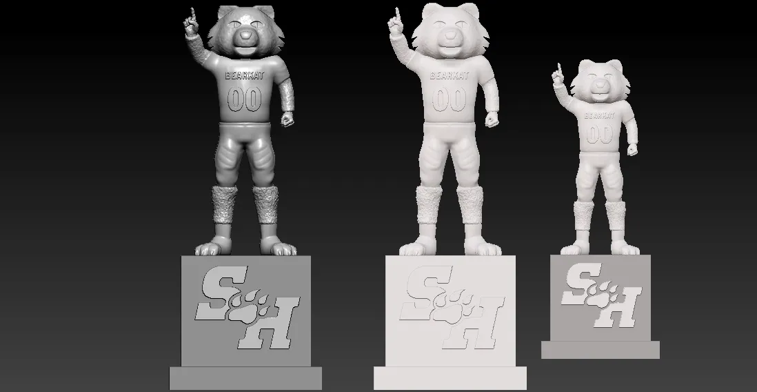 Characters & Creatures STL Download - NCAA - Sam Houston Bearkats ...