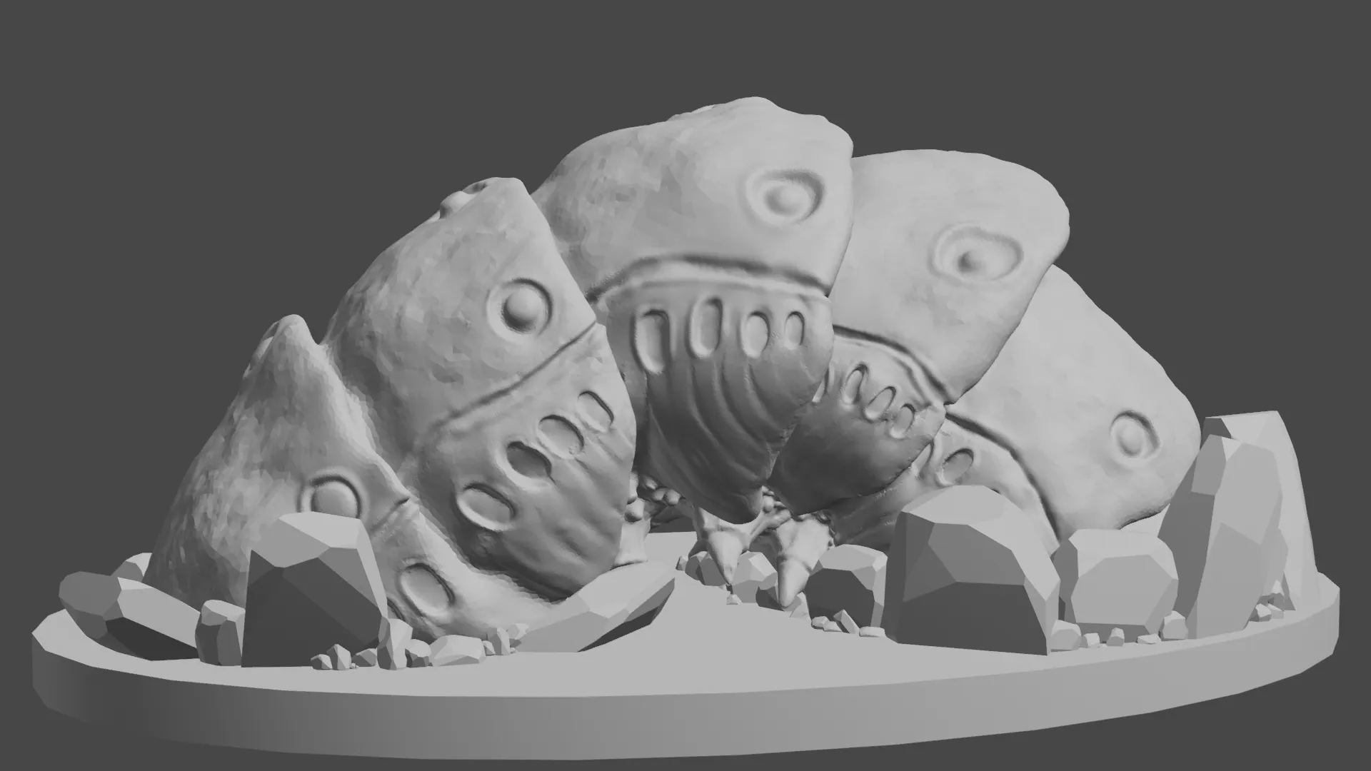 Other STL Download - Rock Worm 3D COLLECTION model PRINTABLEby Belnir