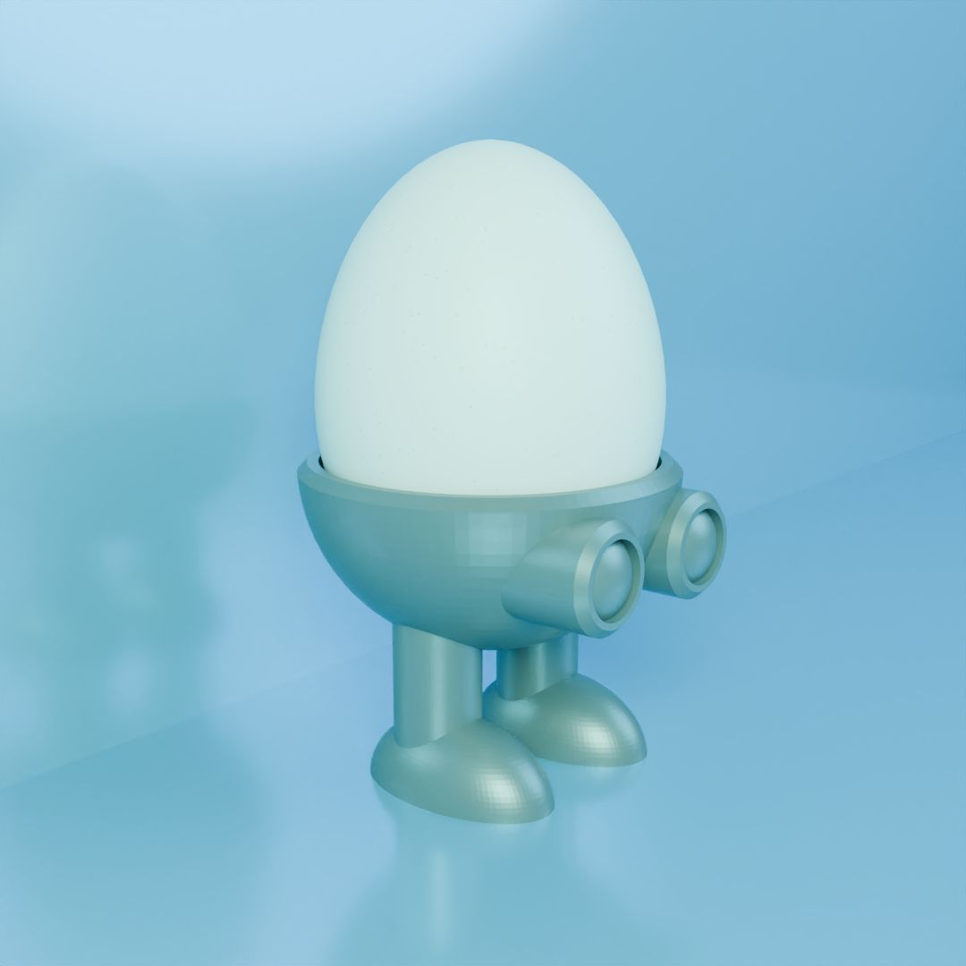 Robot egg holder "eggdgar" | 3D models download | Creality Cloud