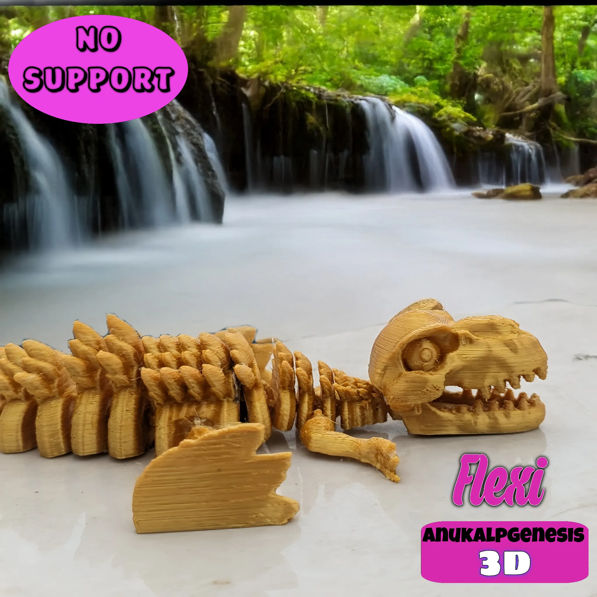 Characters & Creatures STL Download - Flexi Godzillaby Flexi Genesis