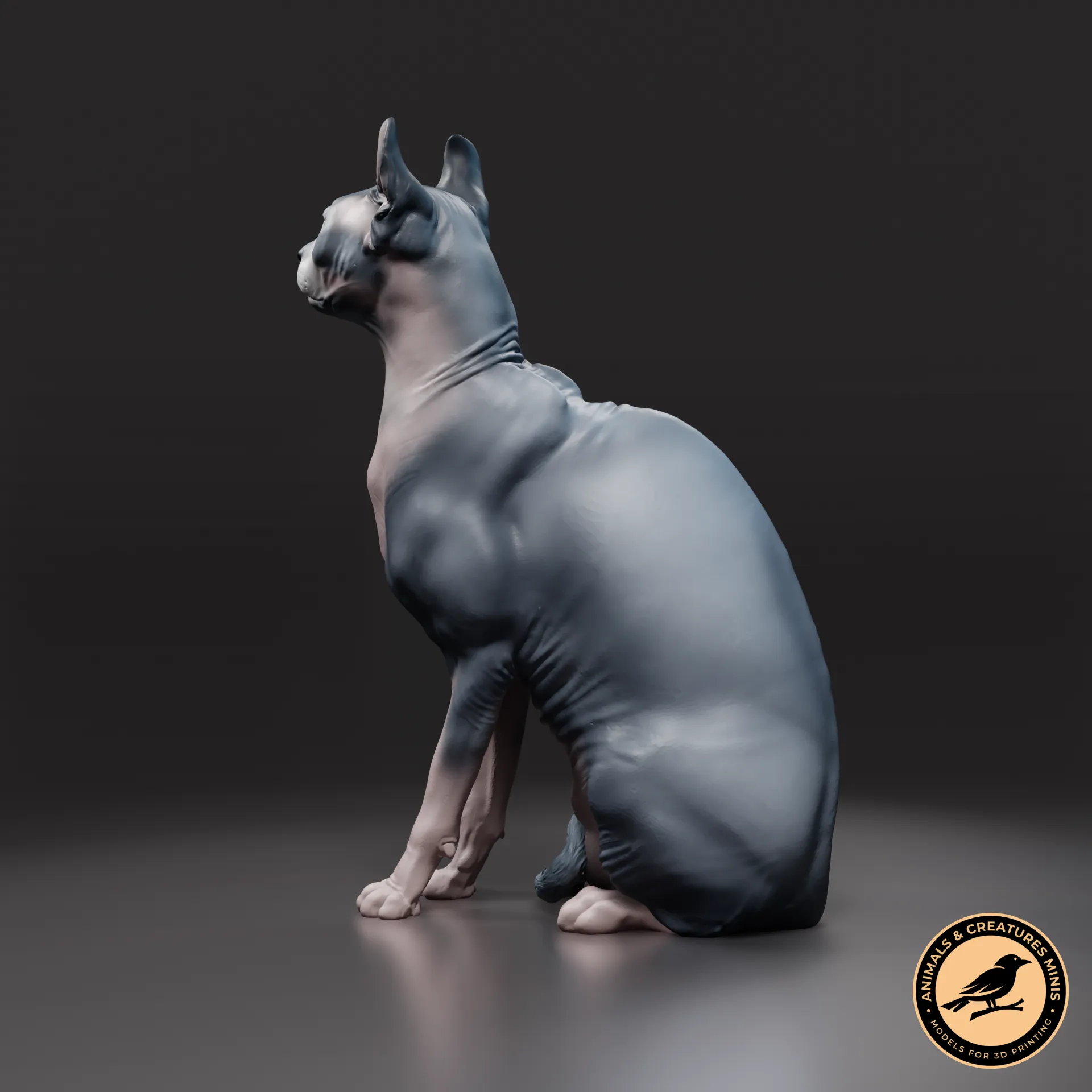 Characters & Creatures STL Download - Sphynx catby YellowDay
