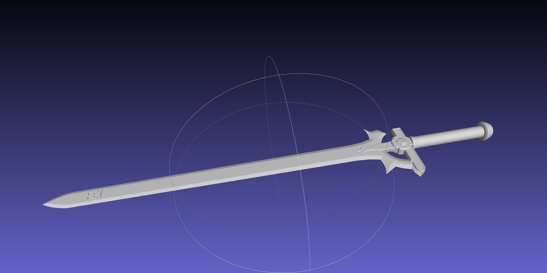 Sword Art Online Elucidator Sword Printable Assembly | 3D models ...