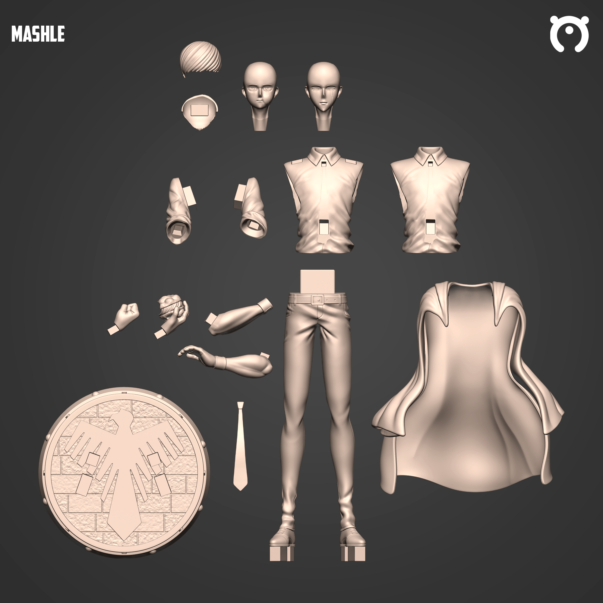 Mashle - Magic and muscles | 3D models download | Creality Cloud