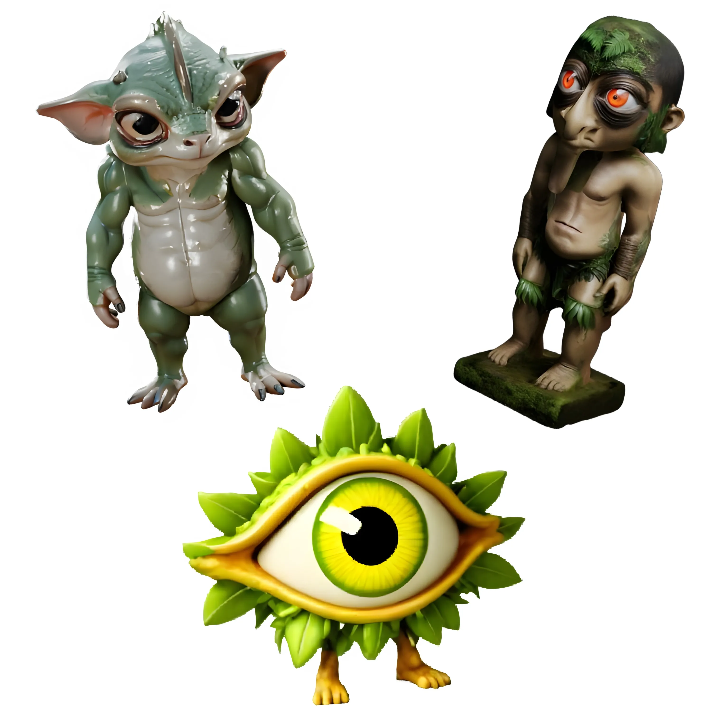 Fantasy Creature Trio - Whimsical Collectibles | 3D models download ...