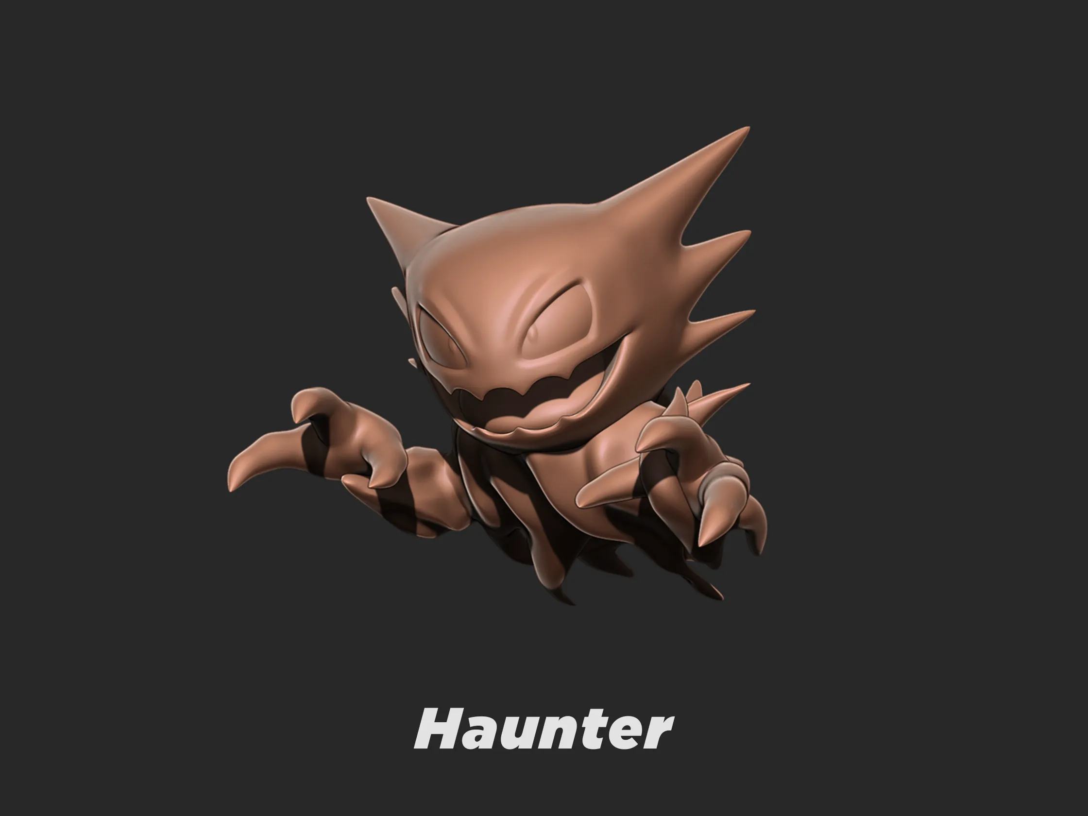 Characters & Creatures STL Download - Haunter - pokemon 3d print ...