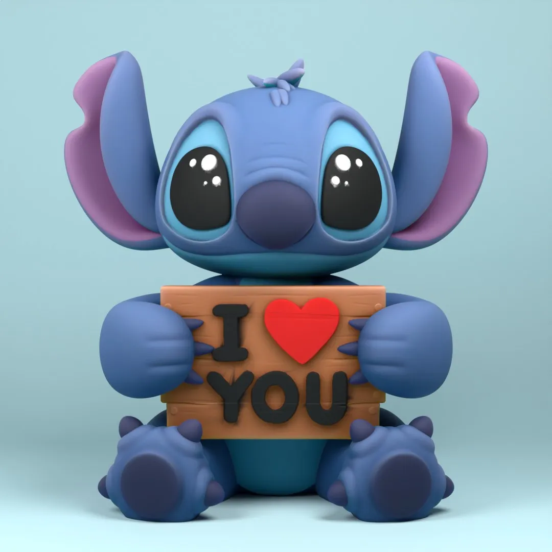 3D Printer Files | 3MF File | STITCH I LOVE YOU | Creality Cloud
