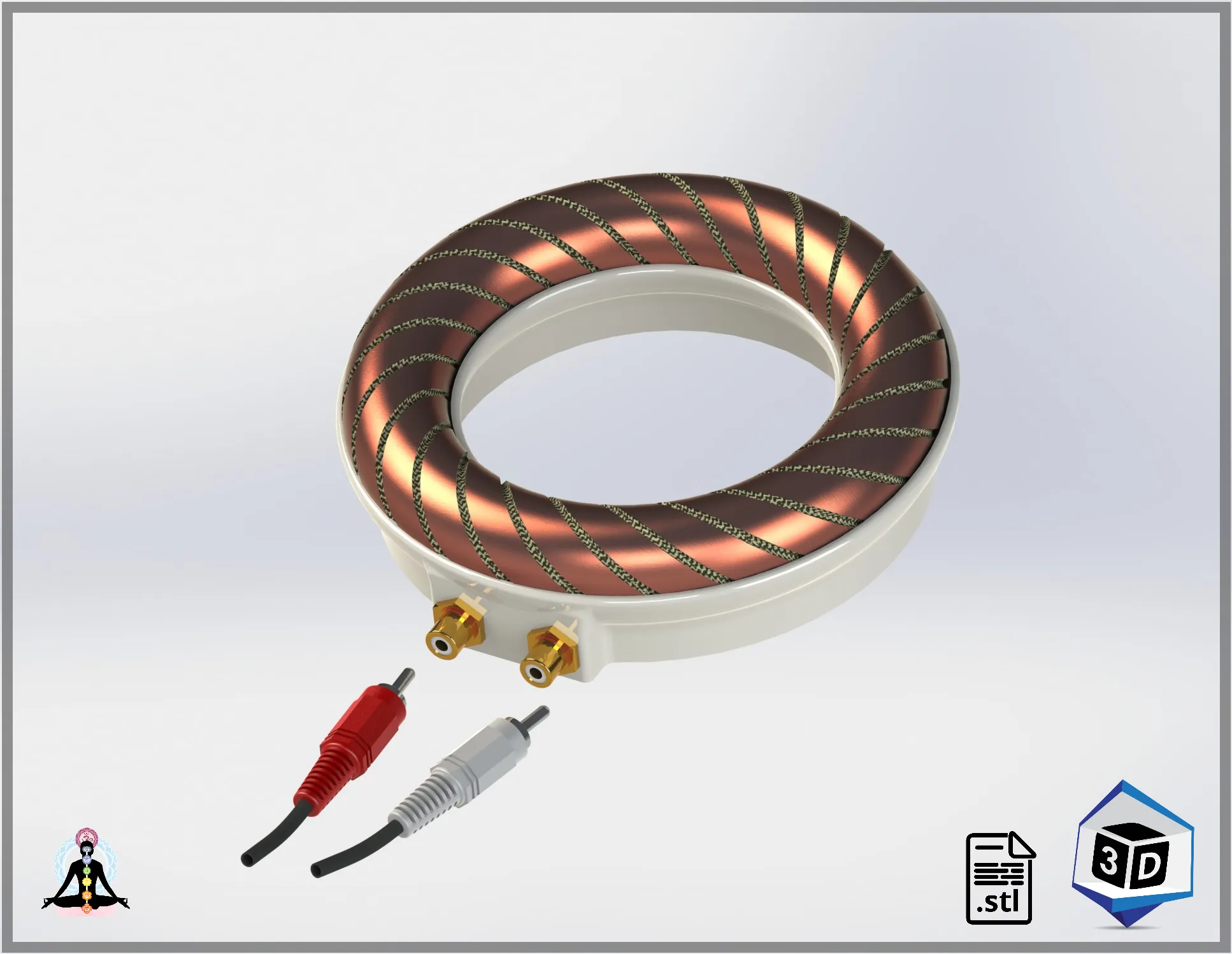 Other STL Download - Rodin Coil TORUS .STL 136mm. x 24mm. Diameter with ...