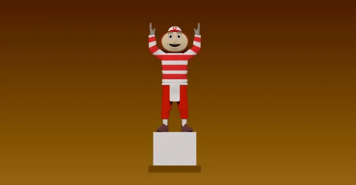 Other STL Download - BRUTUS BUCKEYE - OHIO STATE UNIVERSITY - MASCOTE ...