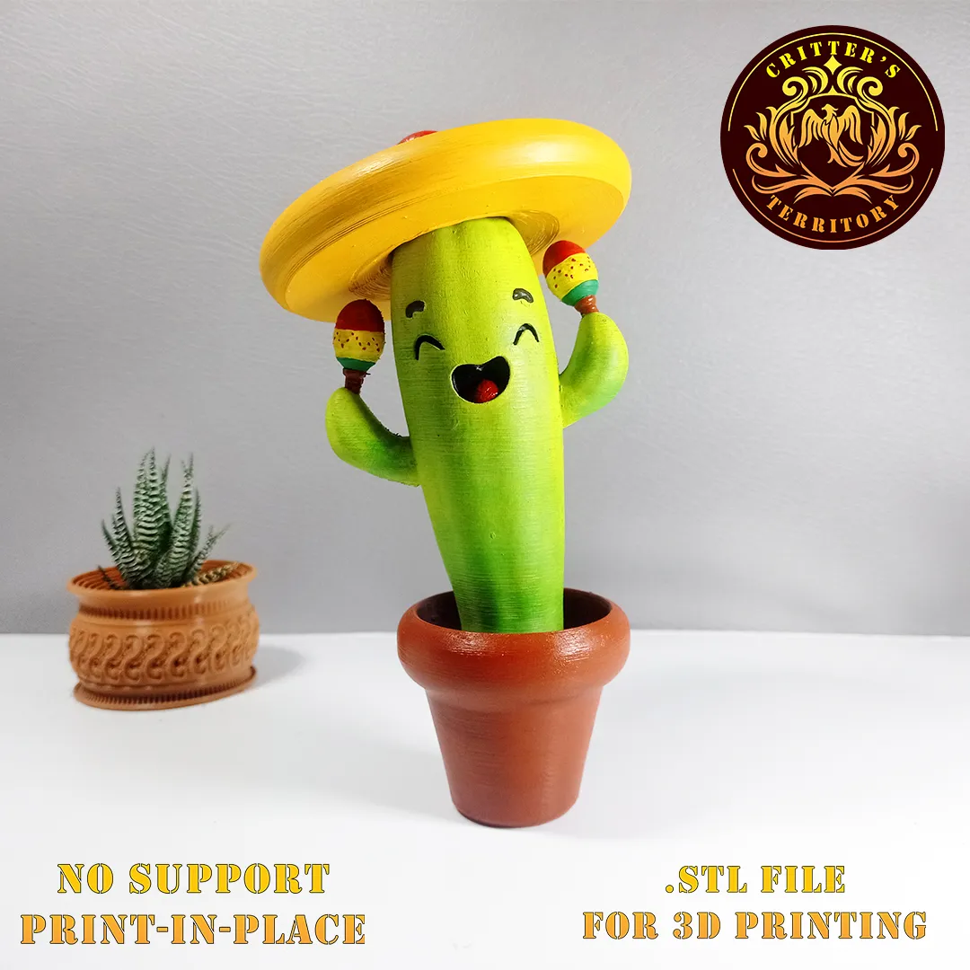 Mr. Happy Cactus | 3D models download | Creality Cloud