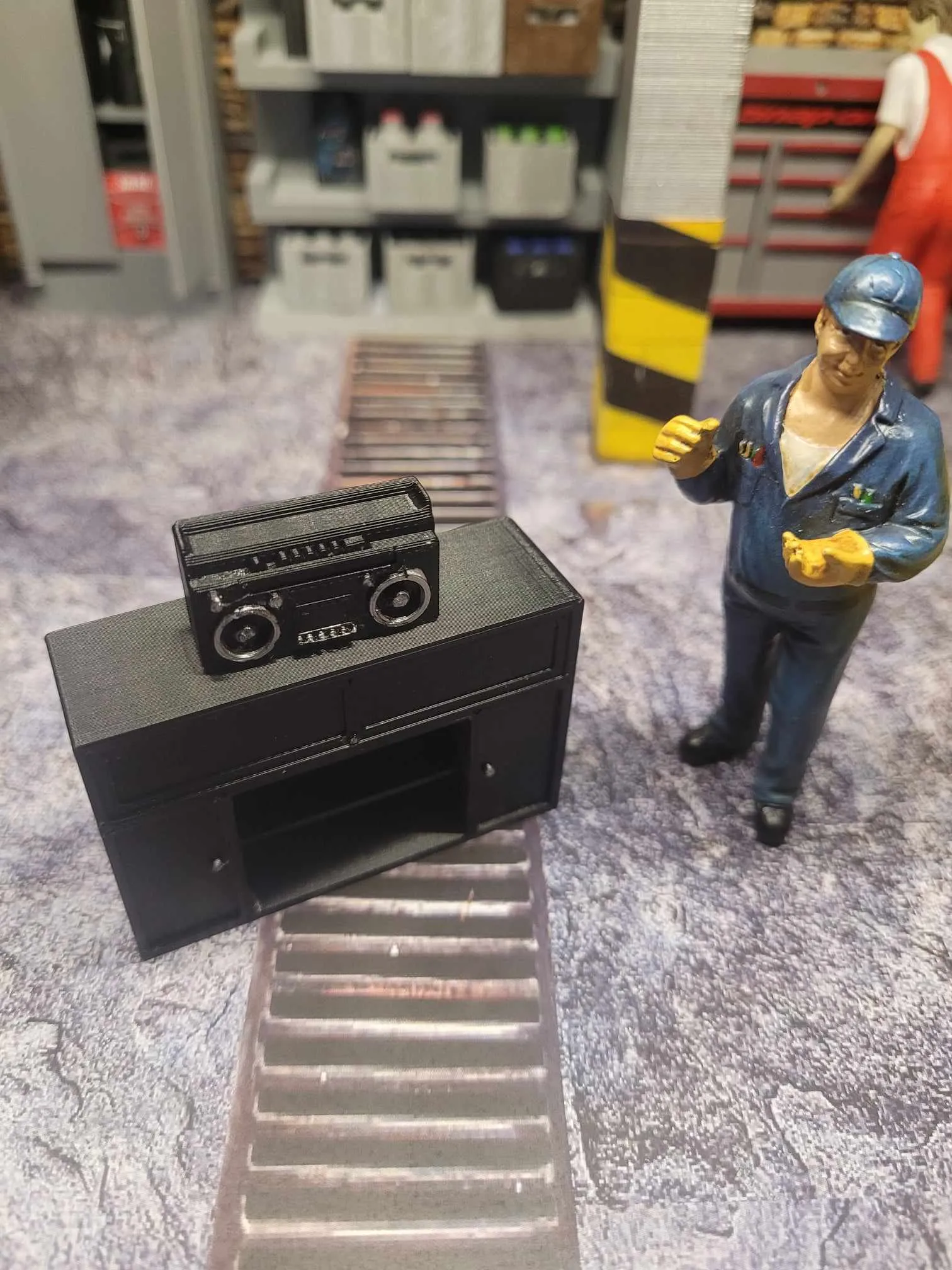 Other STL Download - 1/24 RADIO PORTATIF / BOOM BOX RADIOby ...