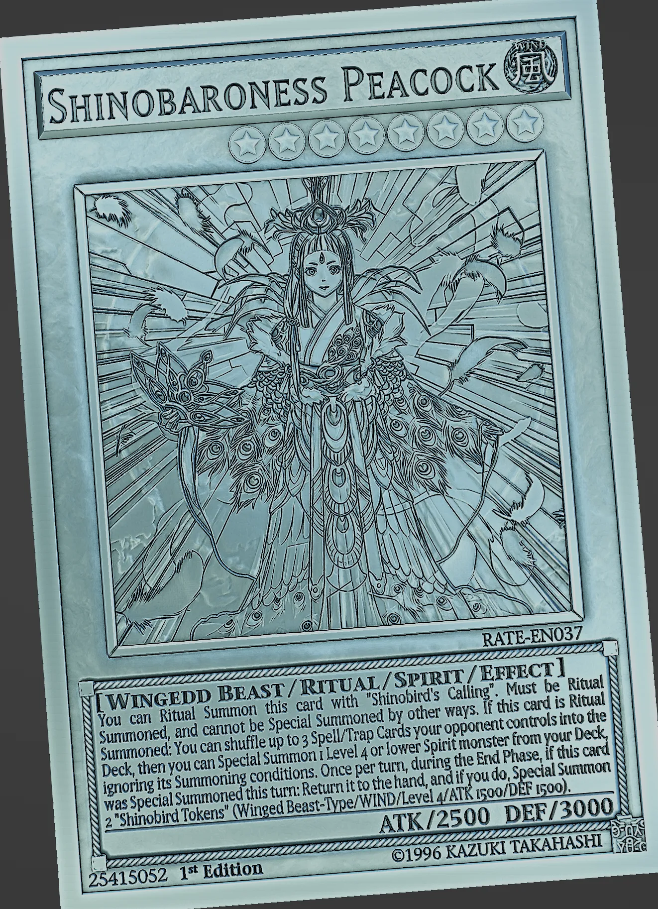 Free Other STL Download - Shinobaroness Peacock - yu-gi-oh!by Wsonuchiha3D