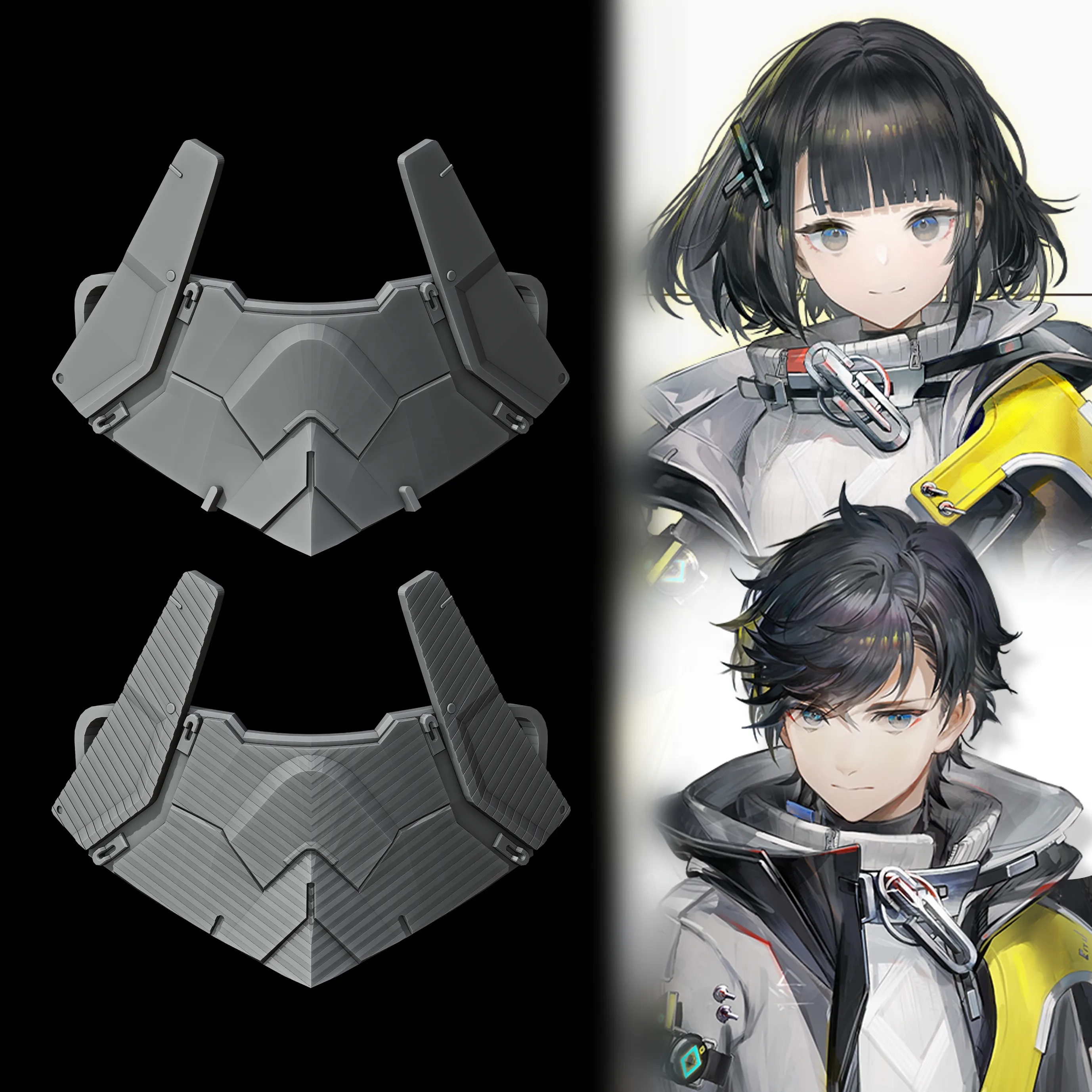 Cosplay STL Download - Endministrator - Mask - Arknights Enfield ...