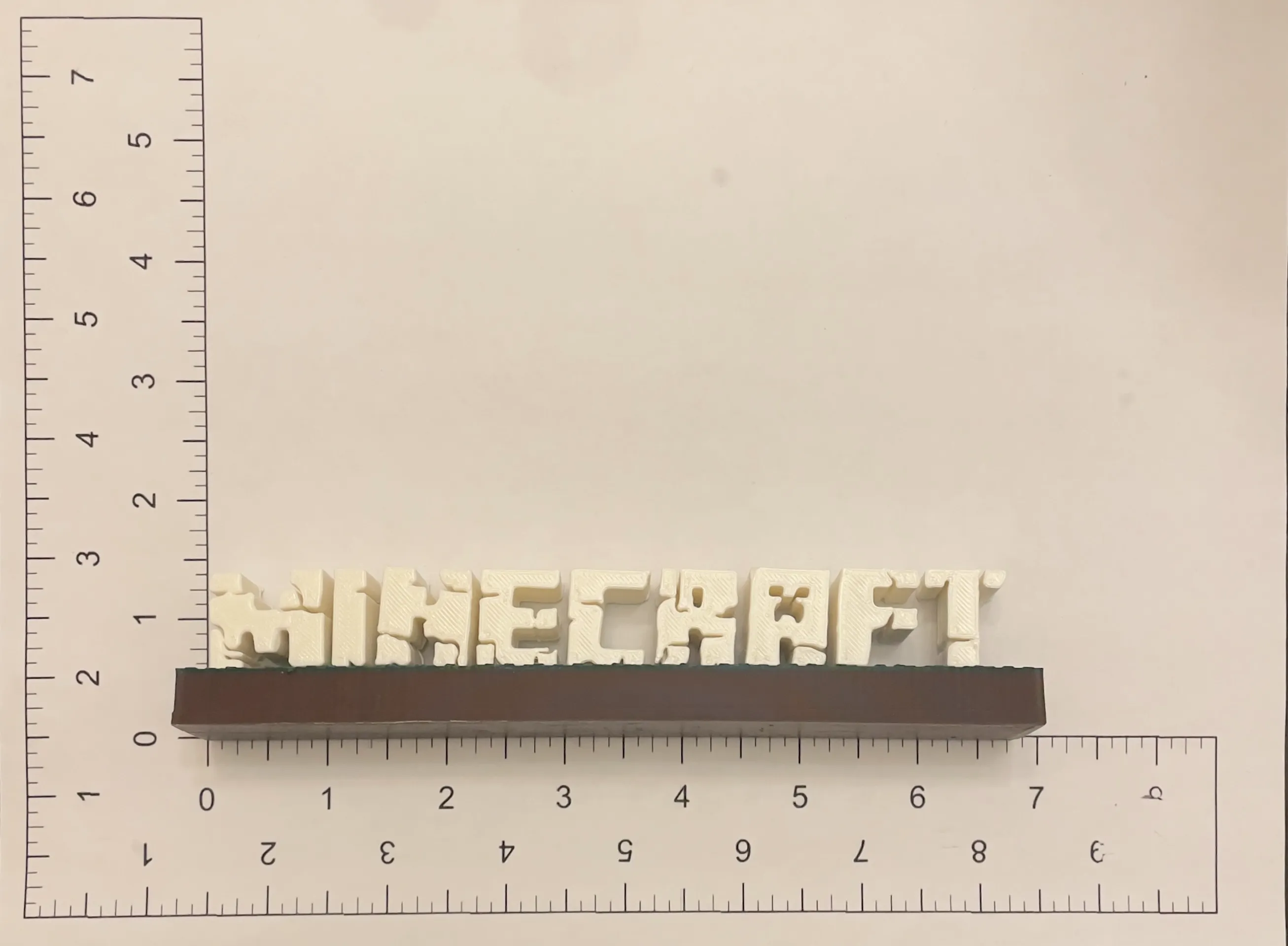 3D Printer Files | 3MF File | Minecraft Letter sign | Creality Cloud