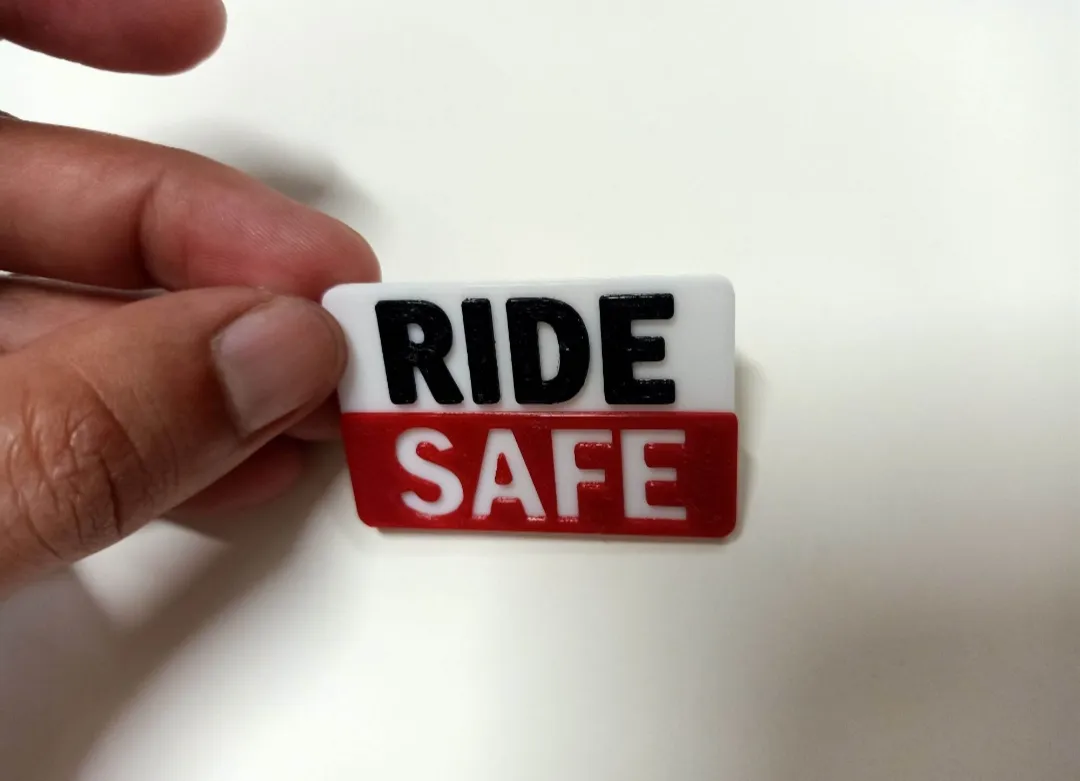 Sports & Exercise Equipment STL Download - RIDE SAFE V2 EMBLEMby BOSS JM