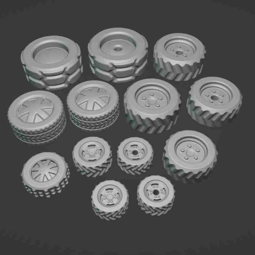 Wheels | 3D models download | Creality Cloud