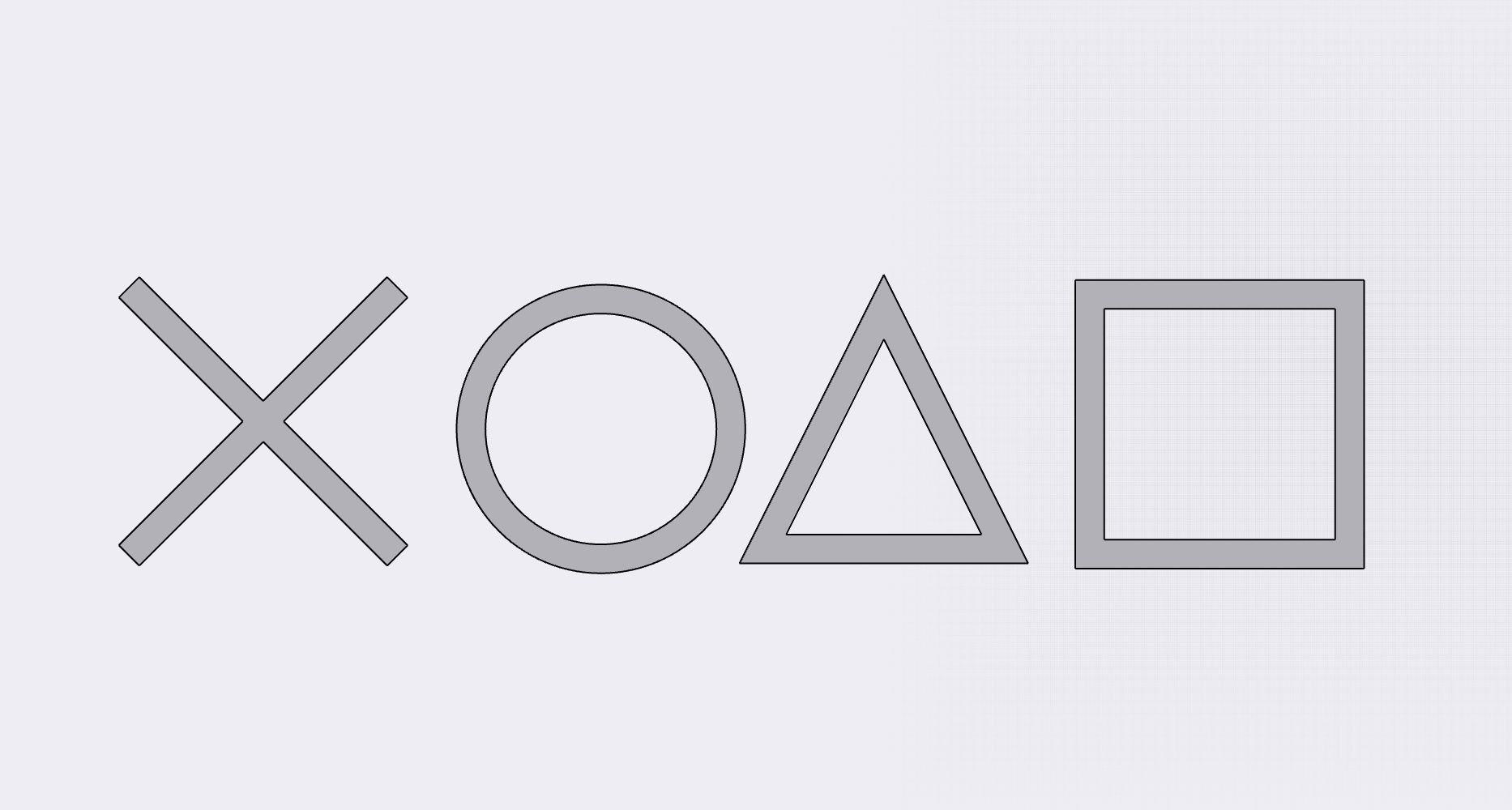 Playstation Button Wall Art | 3D models download | Creality Cloud